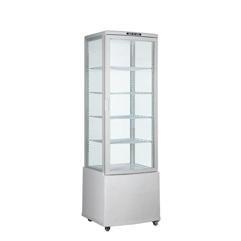 Polarman Rt 235l 3 22″ 4 Sided White Glass Refrigerated Display Case Chumart Commercial