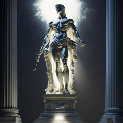Premium Ai Image Majestic Apollo Statue