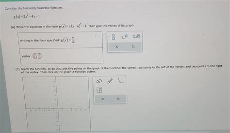 solved consider the following quadratic function