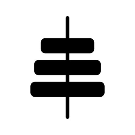 Premium Vector Align Center Icon Set Text Font Typography Center Align Vector Symbol In Black