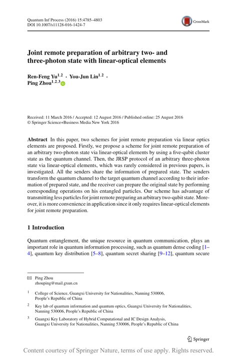 Joint Remote Preparation Of Arbitrary Two And Three Photon State With