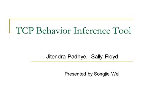 sally floyd transmission control protocol tcp congestion control