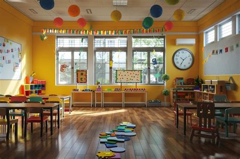 Classroom Decorated For Special Event Premium Ai Generated Image