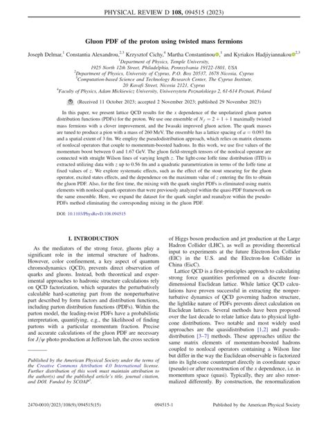 Pdf Gluon Pdf Of The Proton Using Twisted Mass Fermions