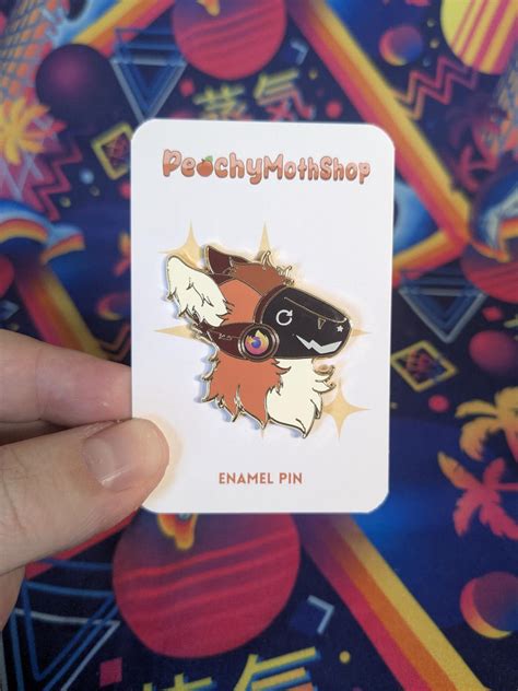Protogen Firefox Cute Furry Enamel Pin 1 5 Inches Etsy