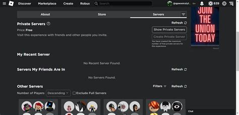 Private Servers Not Loading On Website Website Bugs Developer Forum