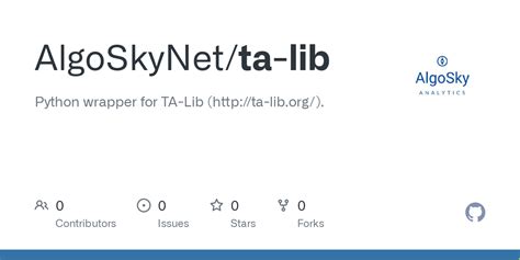 github algoskynet ta lib python wrapper for ta lib ta