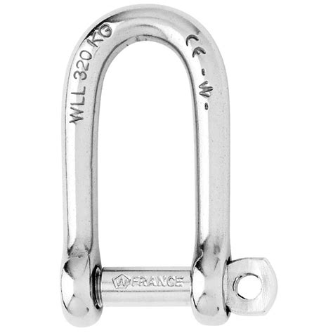 Wichard Self Locking Long D Shackle Diameter 6mm 14 Cw
