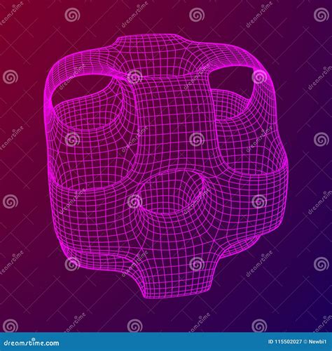 wireframe ported cube stock vector illustration of graphic 115502027