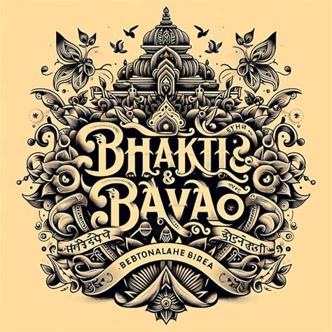 Indian Festival Navratri With Beautiful Calligraphy Premium Ai