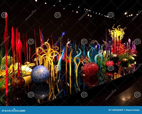 Glass Exhibit At The Chihuly Garden And Glass Editorial Stock Image
