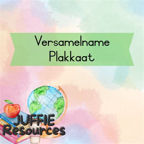 Versamelname Klaskamer Plakkaat • Teacha