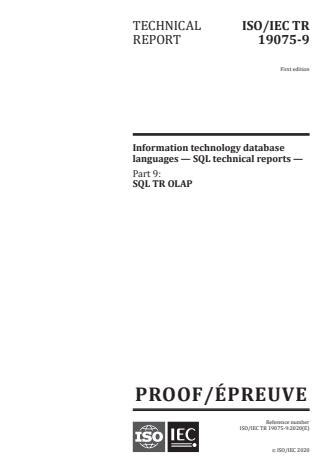 ISO IEC PRF TR 19075 9 Information Technology Database Languages SQL Technical Reports