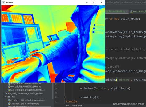 Python Opencv Cv Applycolormap 函数（颜色映射）colormaptypes【将intel Realsense D435深度图的黑白图映射为彩色图】 Csdn博客