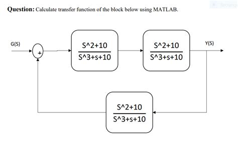 Solved Rectang Question Calculate Transfer Function Of The