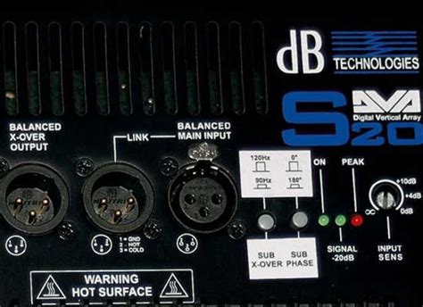 db technologies dva s20 active line array subwoofer huss light and sound