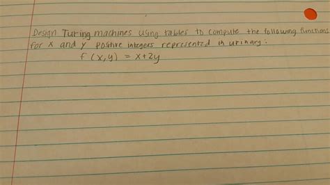 Solved Design Turing Machines Using Tables To Compute The