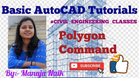 How To Use Polygon Command In Autocad Youtube