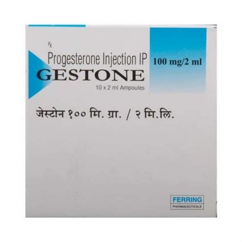 Progesterone 100 Mg Injection Packaging Type Vial Packaging Size 2 Ml At 500 Vial In Ghaziabad