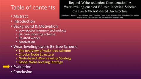 Beyond Write Reduction Consideration A Wear Leveling Enabled B Tree