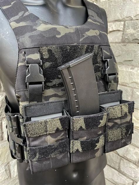 새로운 전술 조끼 119 Fcsk Avs 트리플 매거진 삽입 주머니 556 762 Ak47 매거진 홀더 확장 변환 패널