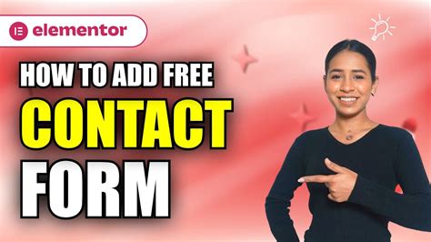 Free Elementor Contact Form In Wordpress Tutorial Youtube