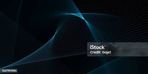 추상적인 배경 파도 검은색과 바다색 추상적인 배경 벽지 또는 명함 선에 대한 스톡 사진 및 기타 이미지 선 바둑판 파도 Istock