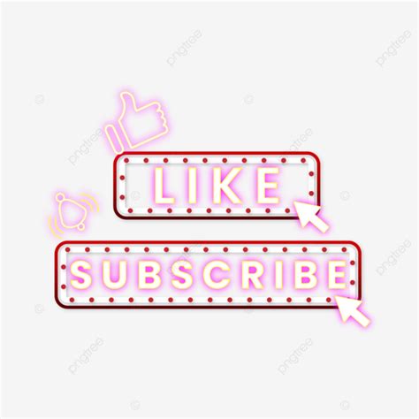 Like And Subscribe Button Design, Subscribe Button, Like And Subscribe, Subscribe PNG and Vector ...