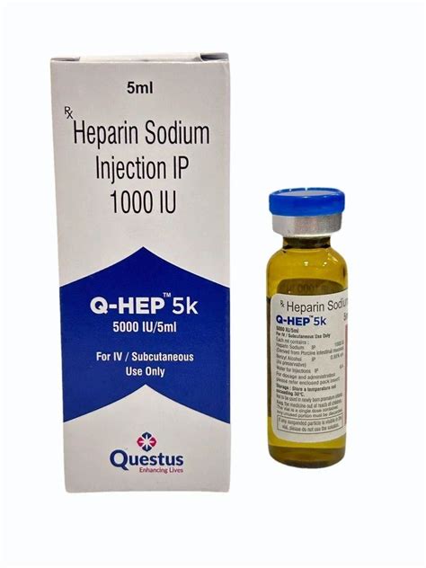 Heparin Sodium Injection Ip 1000 Ium Strength 5000 IU At 32 Vial In Mumbai