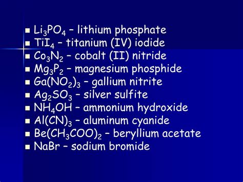 Ppt Naming Ionic Compounds Practice Powerpoint Presentation Free Download Id 3808251