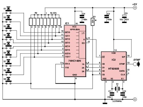 8 To 3 Line Encoder Circuit Diagram