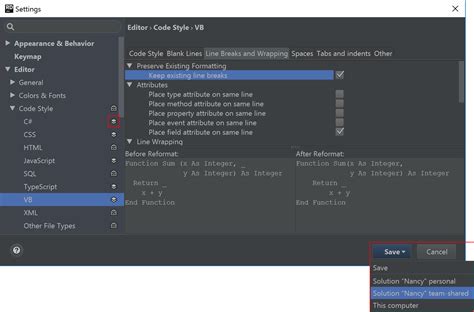Rider Eap Update Code Style Settings And Layers The Net Tools Blog