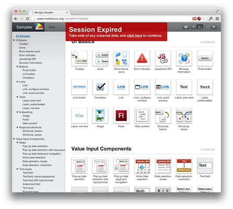 Muntjac Sampler A Showcase Of A Python Web Ui Library Just Like Gwt