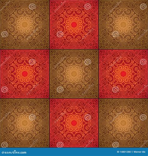 Seamless Tile Pattern Stock Vector Illustration Of Ornate 14801288