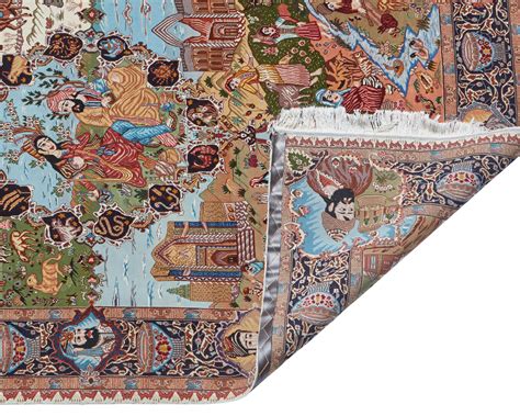Lot A Persian Pictorial Rug