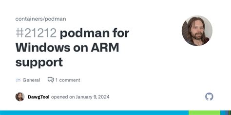Podman For Windows On Arm Support · Containers Podman · Discussion