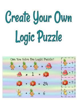 Create Your Own Logic Puzzle PBL Gifted And Talented Critical Thinking