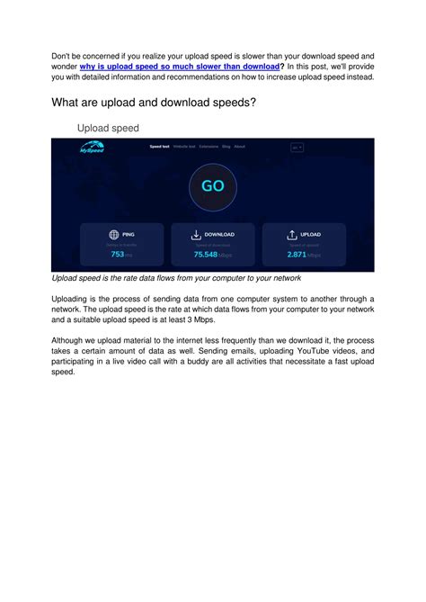 Ppt Why Is Upload Speed So Much Slower Than Download Reasons And Fixes Powerpoint