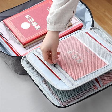 홈 여행 여권 서류 가방 대용량 문서 보관 가방 책상 문구 파일 카드 폴더 도구 케이스 핸드백 Aliexpress