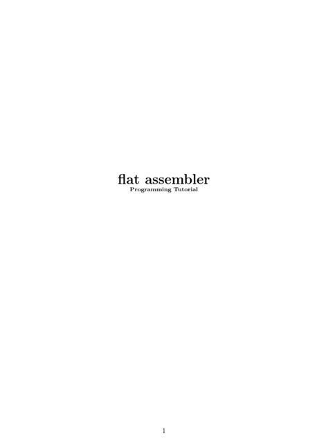 emu8086 tutorial pdf assembly language bit