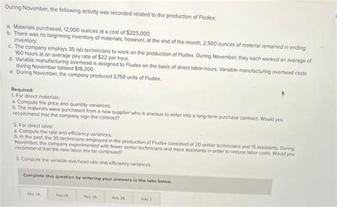 solved problem 10 14 static basic variance analysis