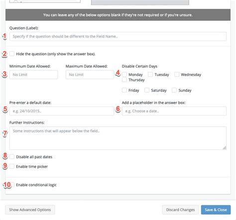 Date Select Snapforms Resources FAQs