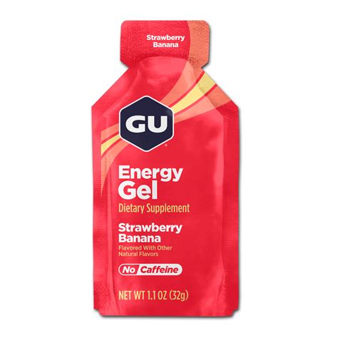 Gu Energy Labs Sports Nutrition Booster Running Gel Strawberry Banana
