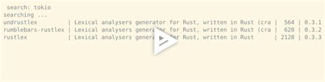 Crates Io Cli Rust Lib Rs Rust