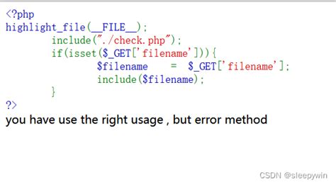 web 题目名称 文件包含 csdn博客
