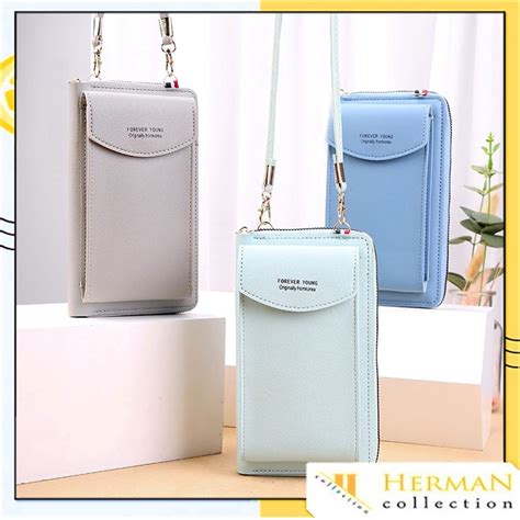 Jual Hc Tas Selempang Wanita Dompet Hp Women S Pocket Sling Bag Dompet Handphone