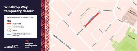 Winthrop Way Temporary Detour Mangere Development