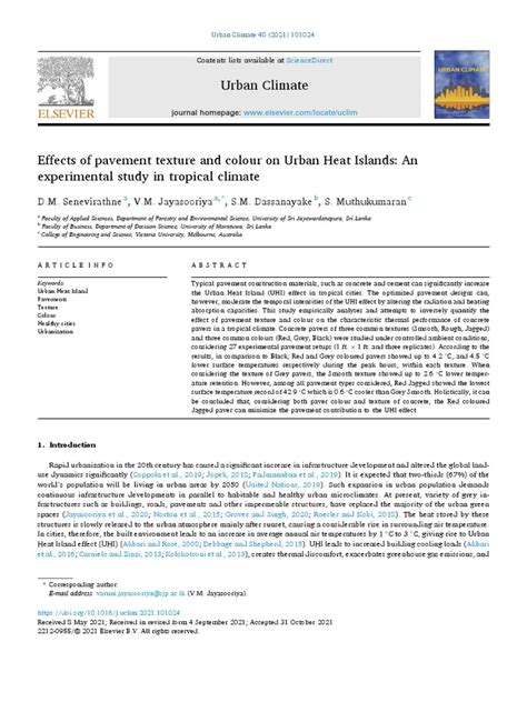 Urban Heat Islands Urban Microclimates Pdf Road Surface Concrete