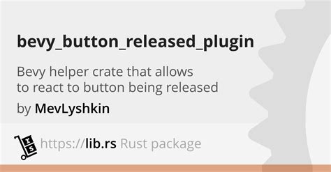 Bevybuttonreleasedplugin — Rust Game Dev Librs