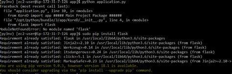 Python Flask App No Module Named Flask Error In Elasticbeanstalk